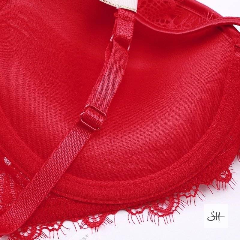 3Pcs Women's Lingerie Set (1 Bra+ 1 Panties +1 Garter) » Sleek Heart