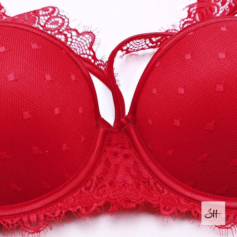 3Pcs Women's Lingerie Set (1 Bra+ 1 Panties +1 Garter) » Sleek Heart